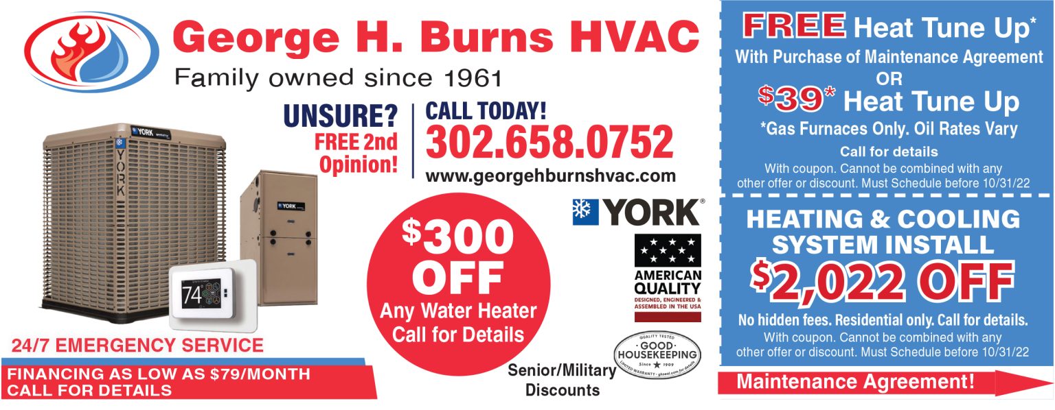 Specials – George H Burns Wilmington HVAC Specials – George H Burns Wilmington HVAC