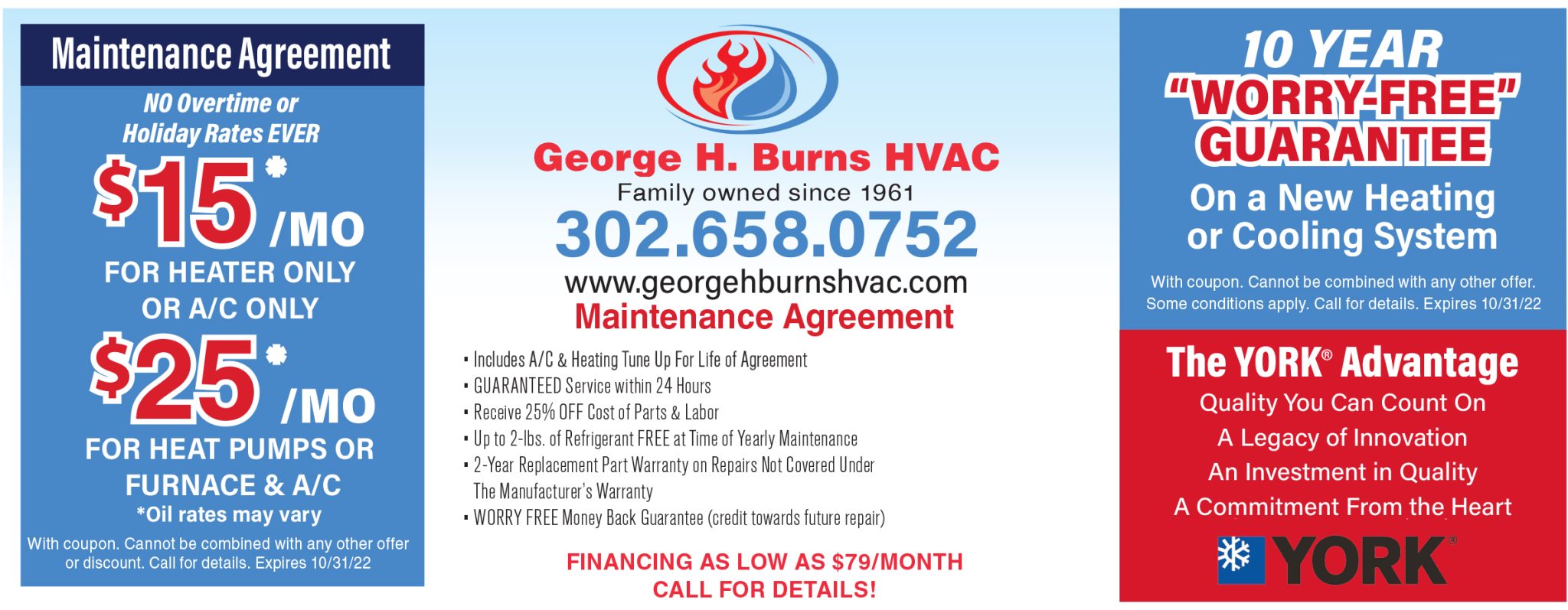 Specials – George H Burns Wilmington HVAC